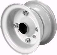 6" x 3-1/4" Universal Wheel, 2-5/8" Centered Hub Length::6" Steel ...