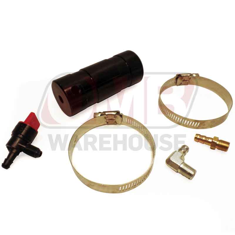 Strut Mount Catch Tank - Black | Go Kart | Mini Bike